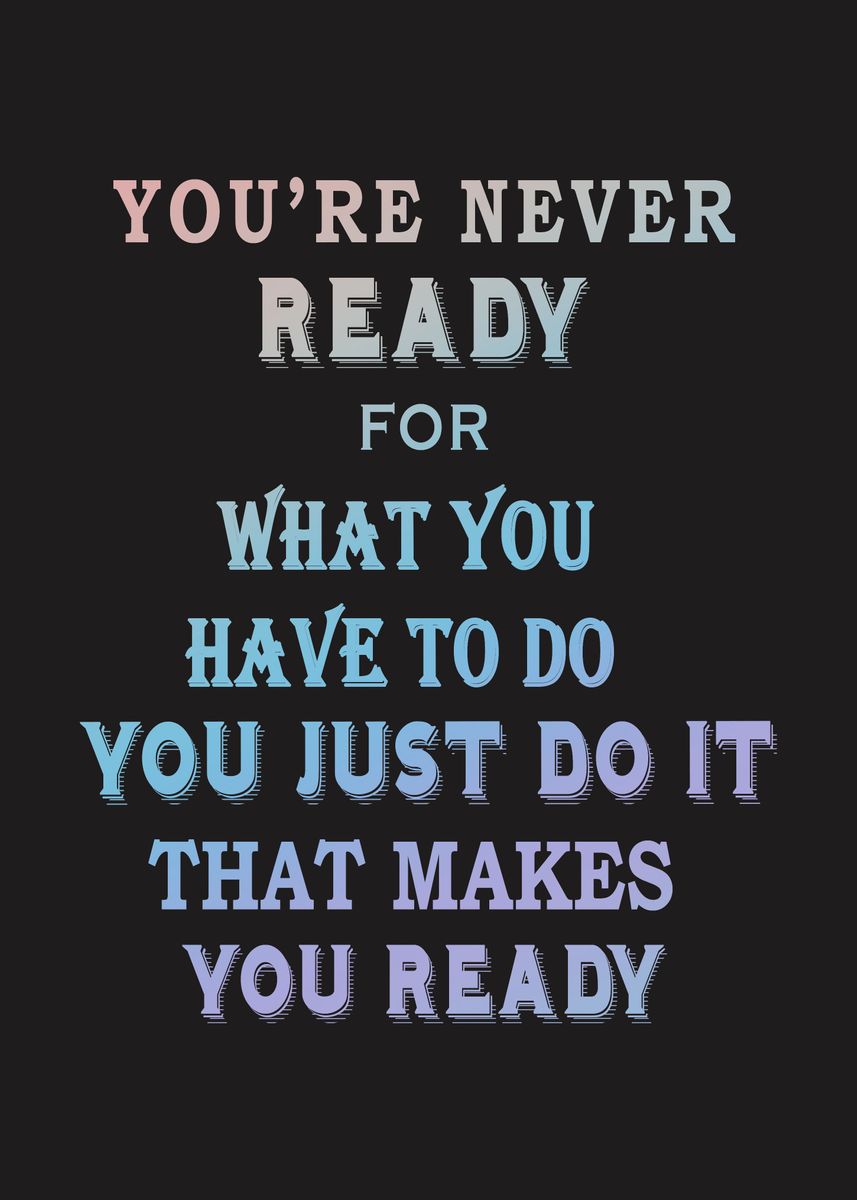 'Ready' Poster by Neon Moon | Displate