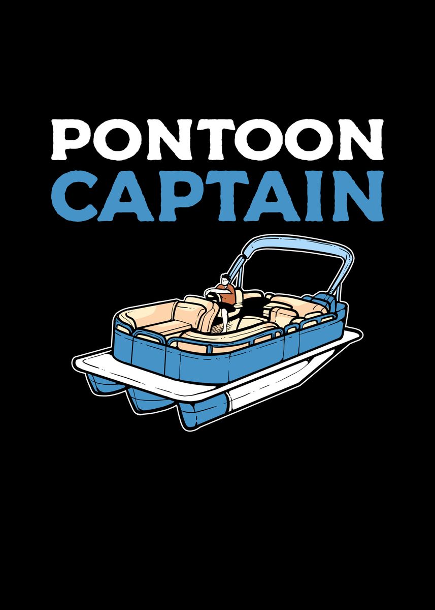 'Pontoon Captain' Poster, picture, metal print, paint by Fabian El ...