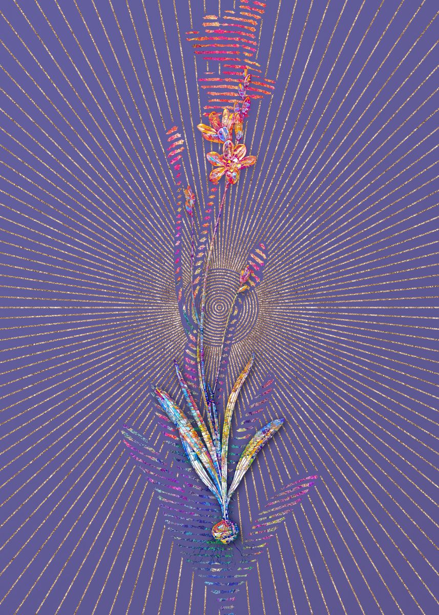 'Mossel Bay Tritonia Mosaic' Poster by Holy Rock Design | Displate