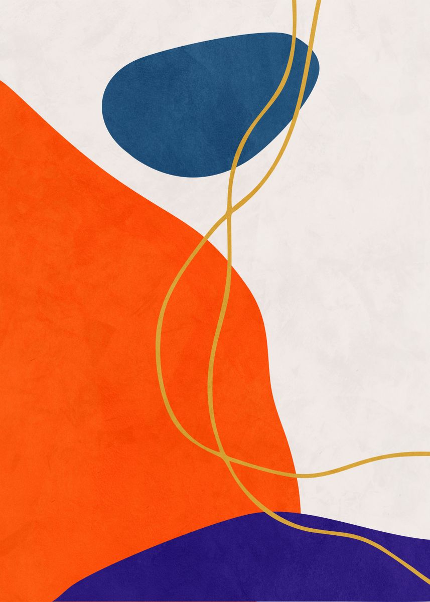 'ORGANIC ABSTRACT 108B' Poster by UillianRius | Displate