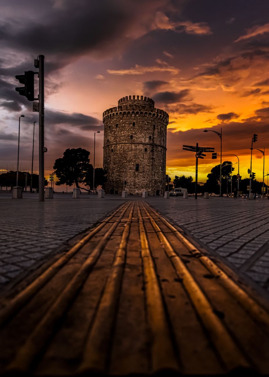 'The White Tower' Poster, picture, metal print, paint by ...