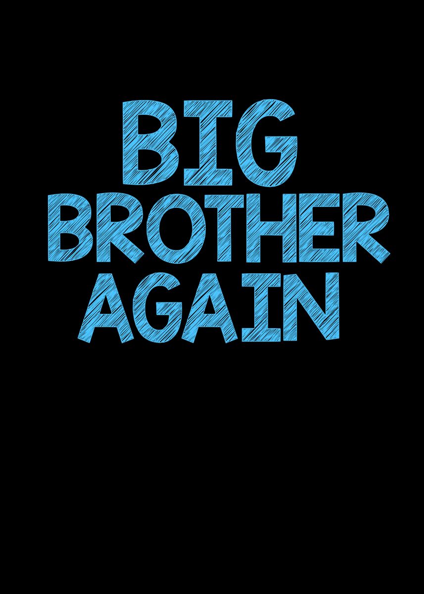 'Big Brother Again Sibling' Poster by Steven Zimmer | Displate