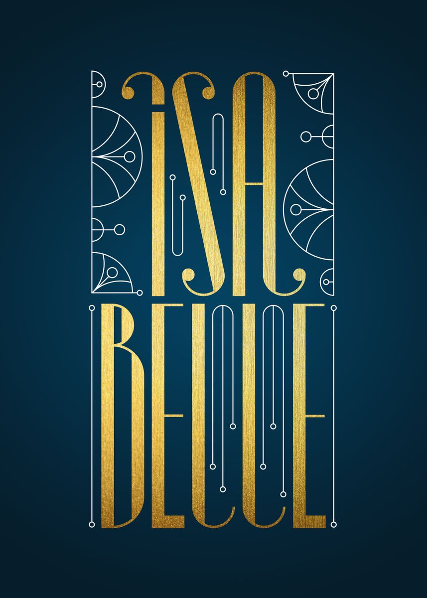 'ISABELLE ' Poster, picture, metal print, paint by Timone | Displate