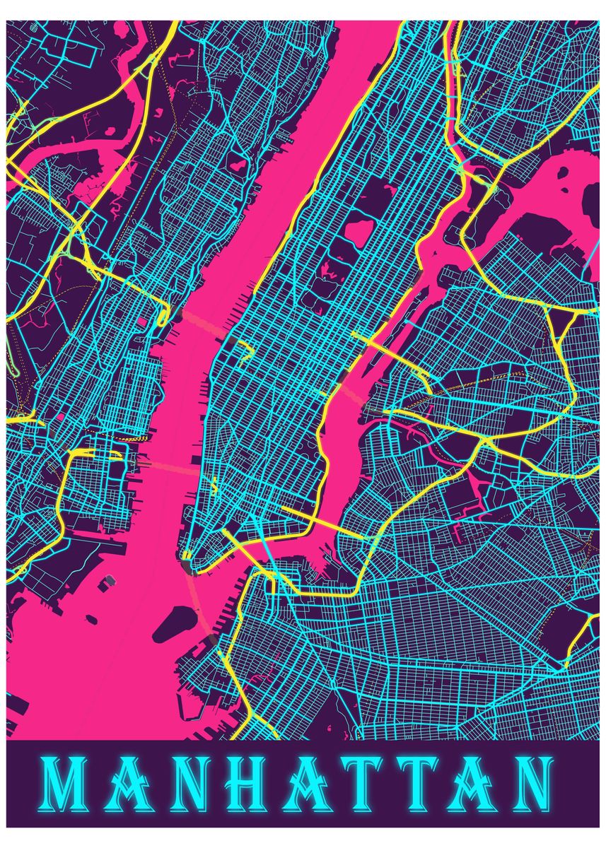 'MANHATTAN ' Poster, picture, metal print, paint by Brock Lesnar | Displate