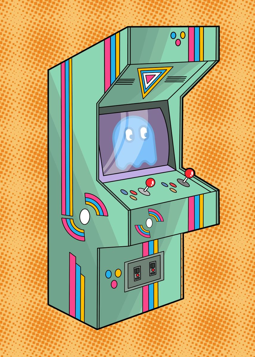 'Arcade Machine' Poster by Aiden Tells | Displate