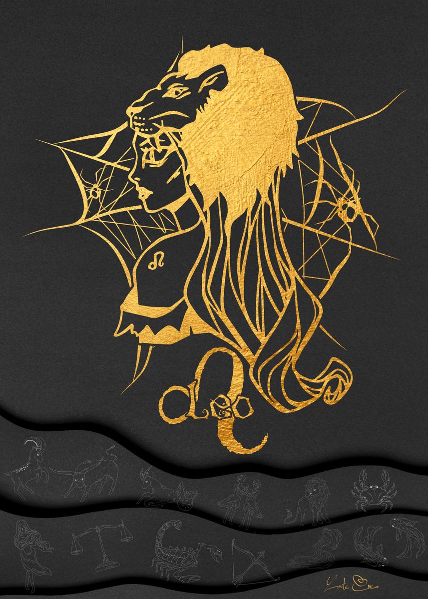 'Leo Witchy Zodiac' Poster by LouteCrea | Displate