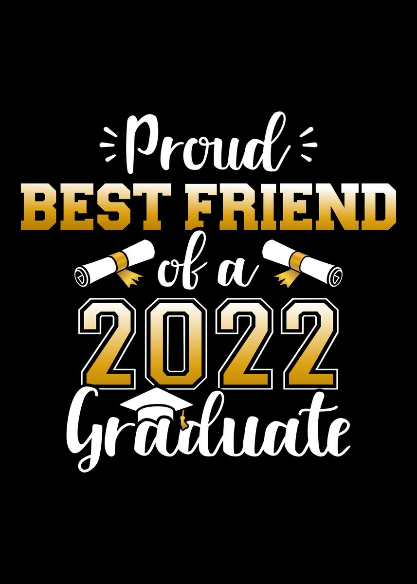 'Proud best friend of a cla' Poster by Designzz | Displate