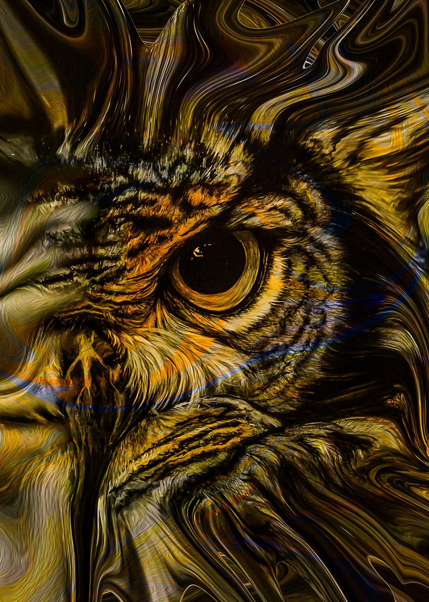 'Owl Fantasy' Poster by ANDRE MCKAY | Displate