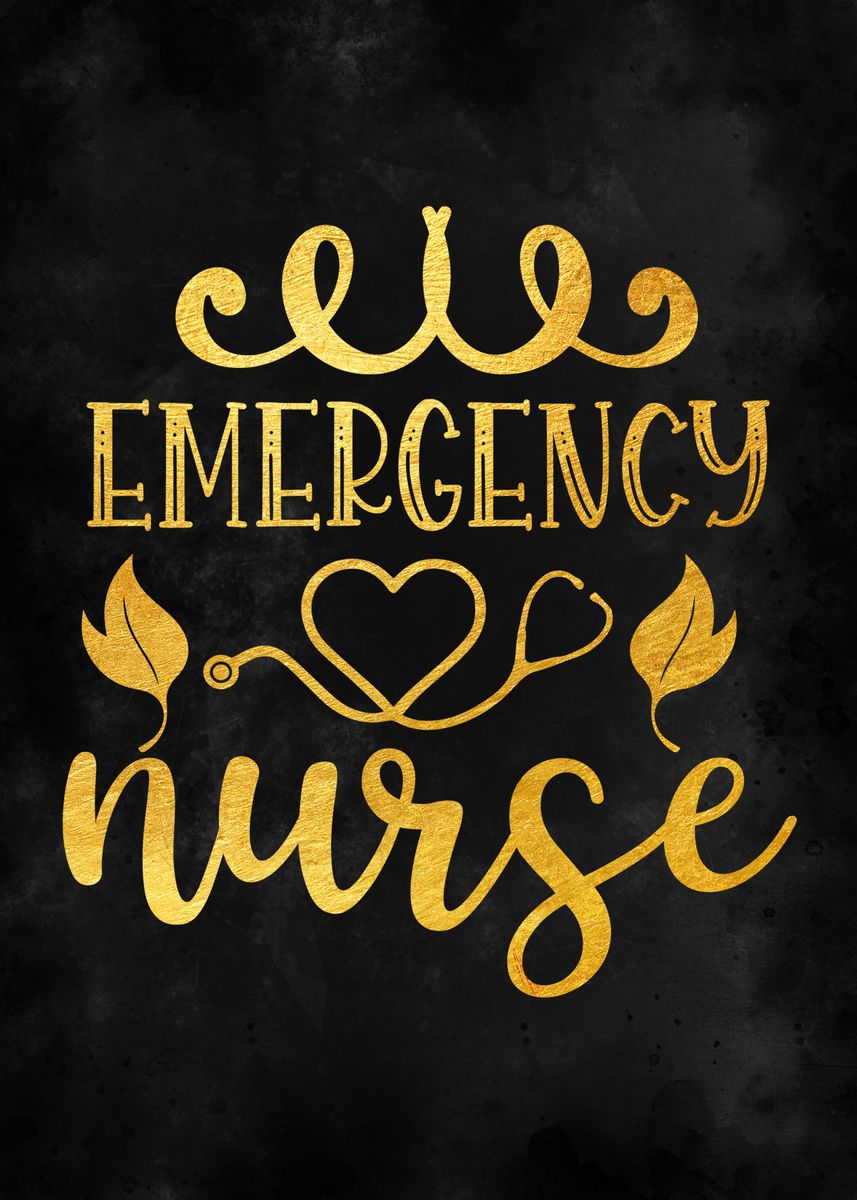 'Emergency nurse' Poster, picture, metal print, paint by Farwell ...