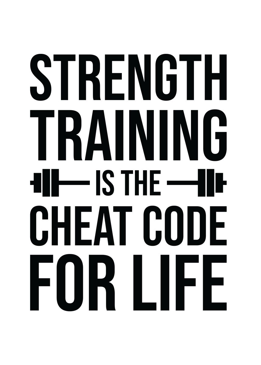 'Strength Training' Poster, picture, metal print, paint by CHAN | Displate
