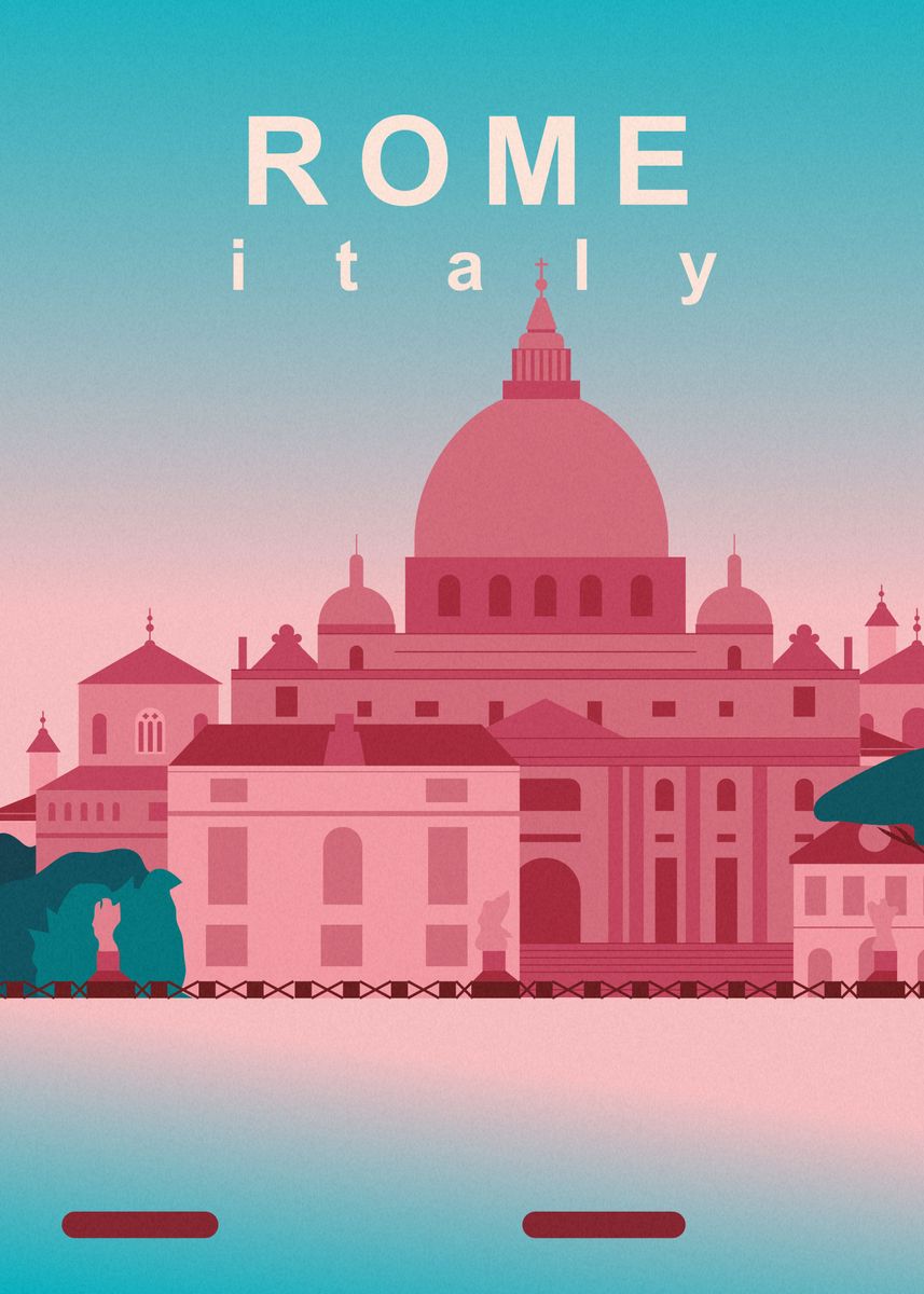 'Rome Illustration' Poster by afdesign | Displate