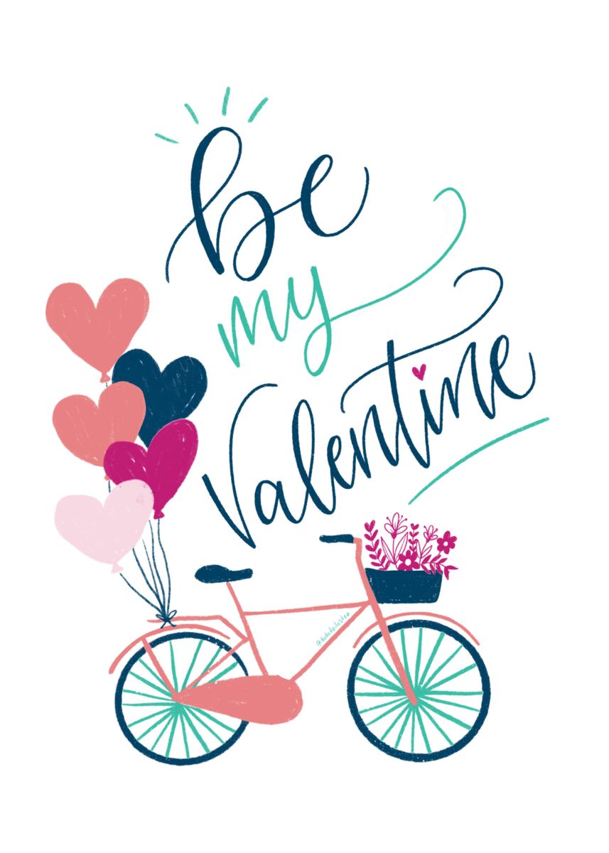 'Be my Valentine ' Poster by Eduarda de Oliveira | Displate