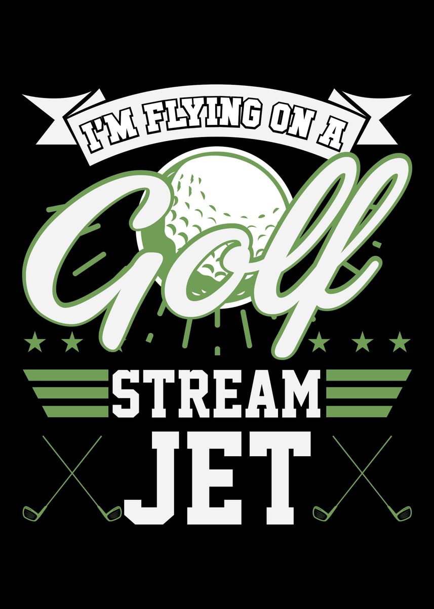 'Golf Golfer Golfing' Poster, picture, metal print, paint by ...