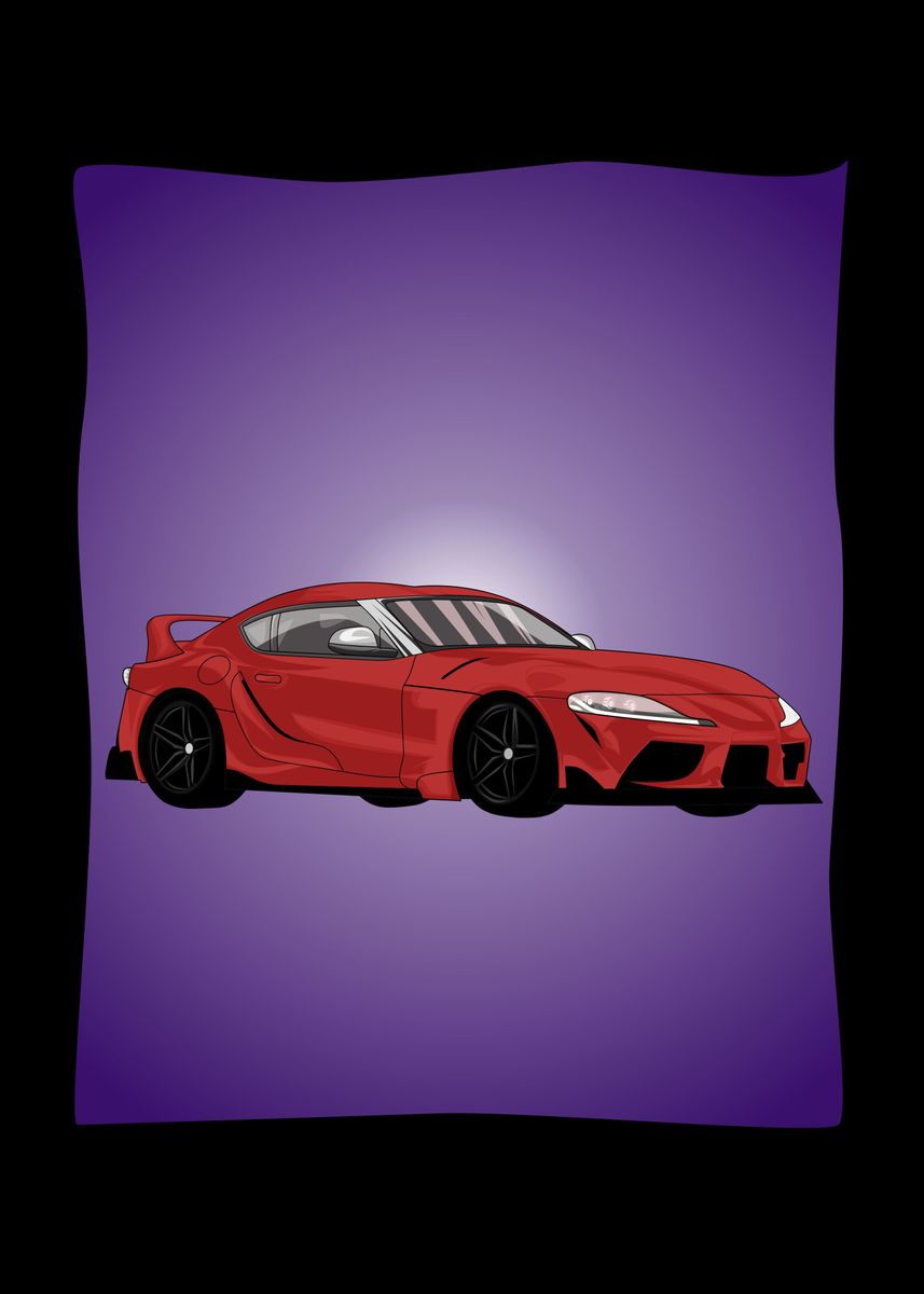 'Toyota supra 2' Poster by Asran Vektor | Displate