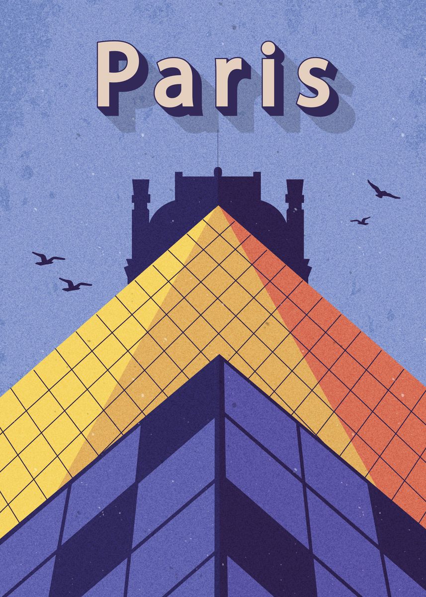 'Paris Illustration' Poster by afdesign | Displate