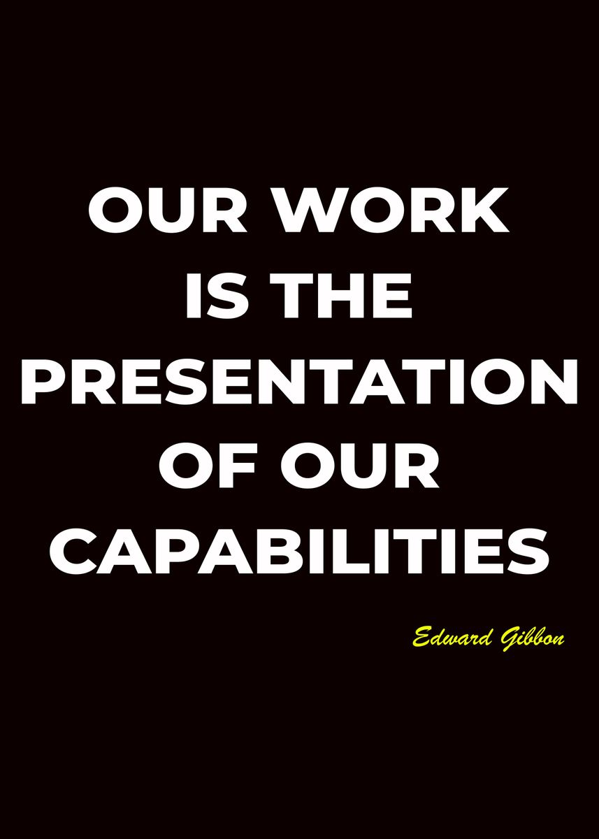 'OUR WORK' Poster, picture, metal print, paint by Zacky Mrf | Displate