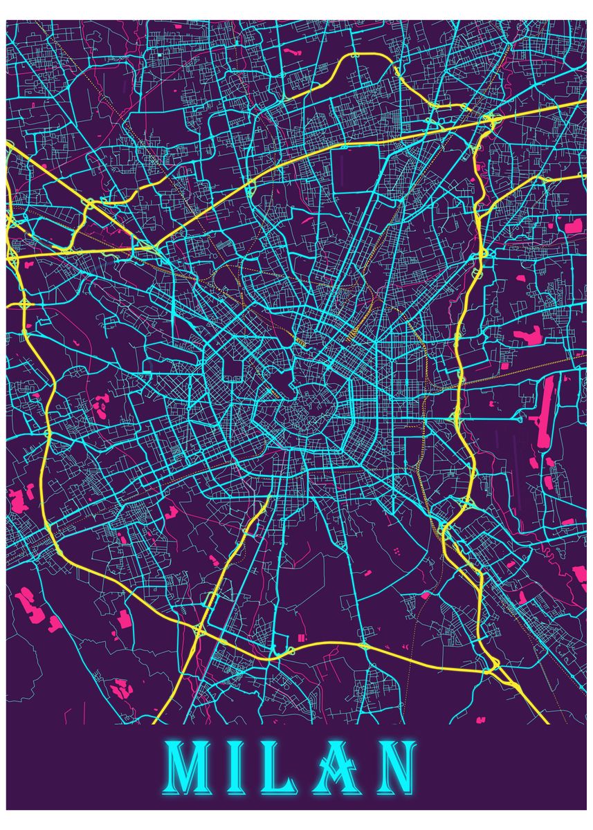 'MILAN ' Poster, picture, metal print, paint by Brock Lesnar | Displate