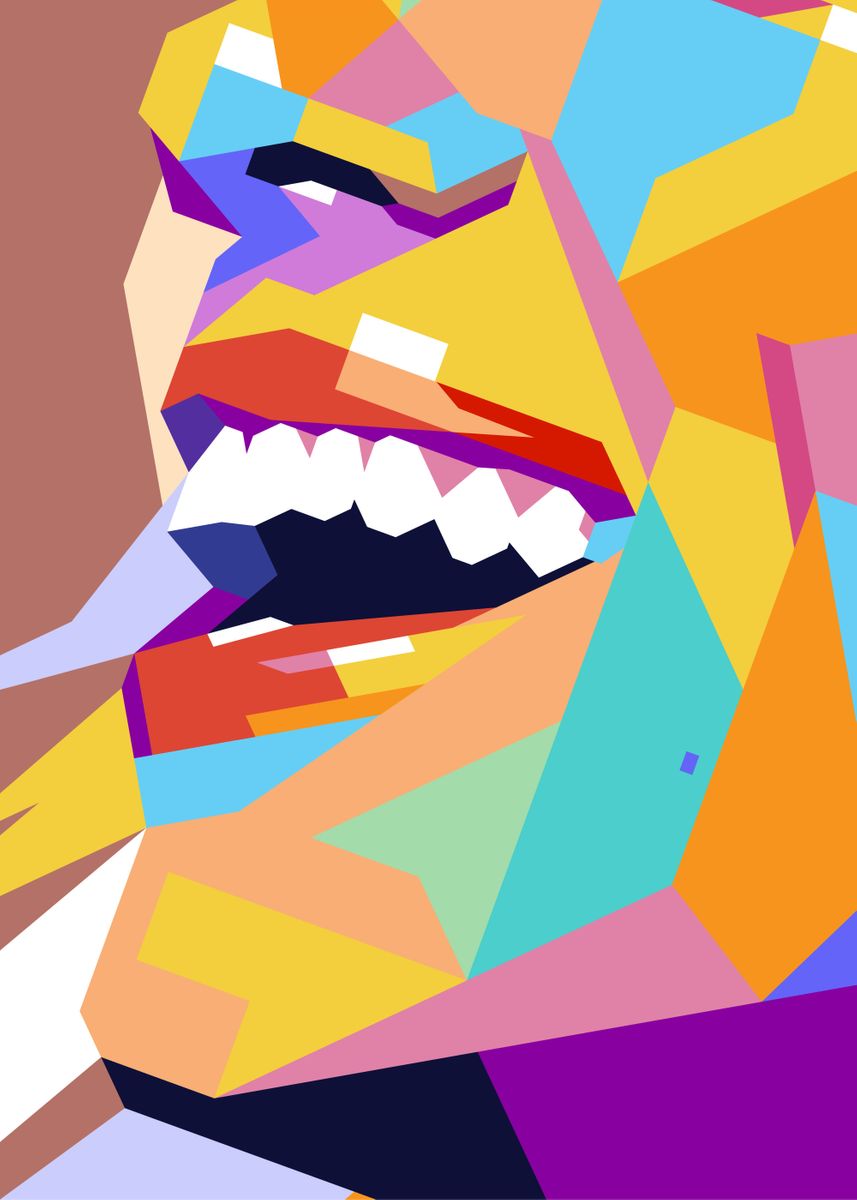 'Smile Pop Art' Poster by Laksana Ardie | Displate