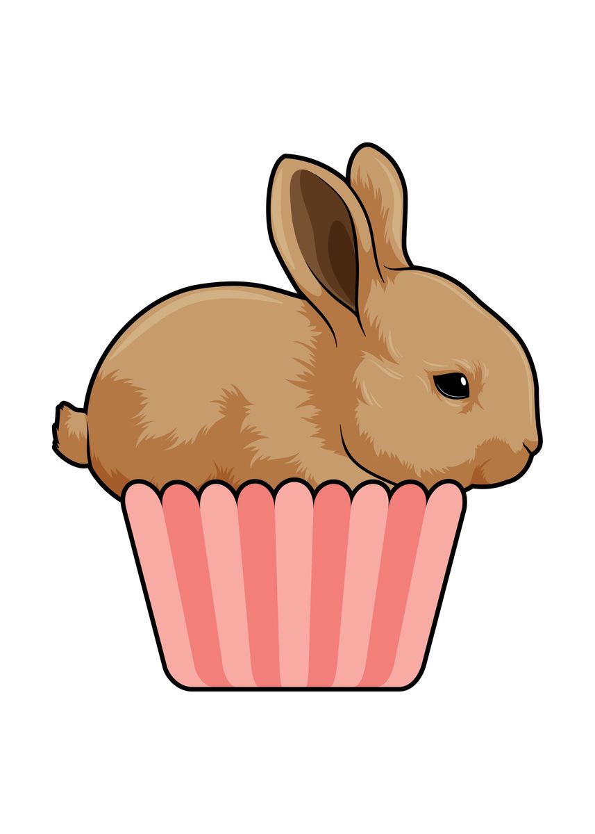 'Rabbit Muffin' Poster by Markus Schnabel | Displate