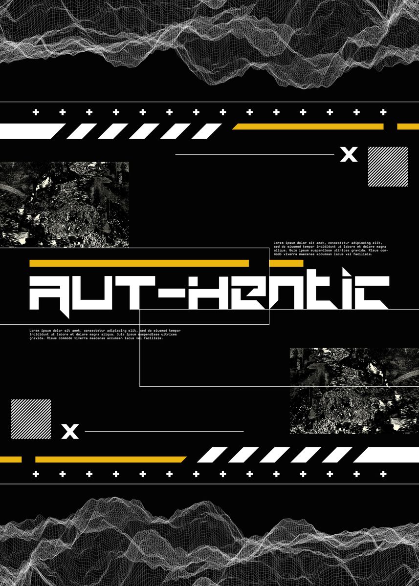 'Aut Hentic' Poster, picture, metal print, paint by artisticdesign 1903 ...