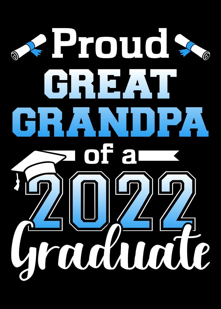 'Proud great grandpa of a 2' Poster, picture, metal print, paint by ...