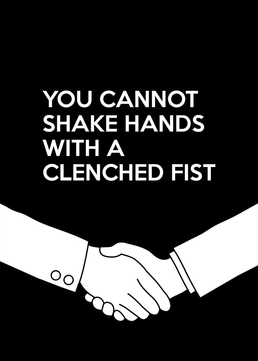 'Shake Hands' Poster by ABConcepts | Displate