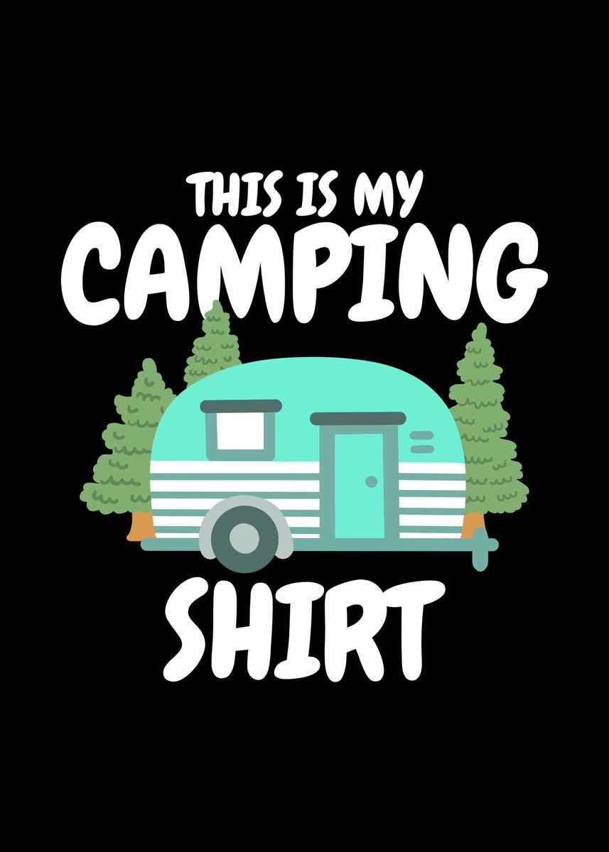 'RV Camping Camper' Poster by Mealla | Displate