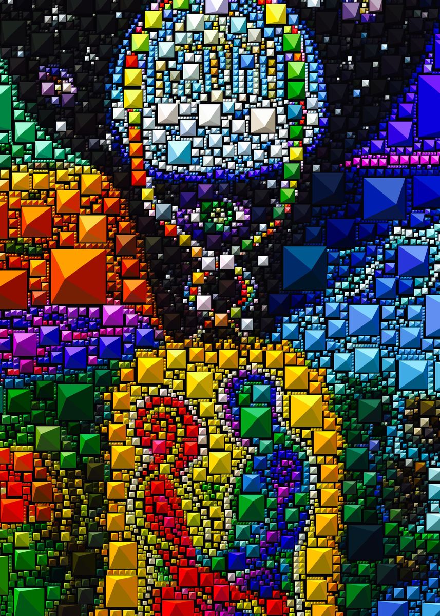 'Abstract Blocks 9' Poster, picture, metal print, paint by 1x Merch ...