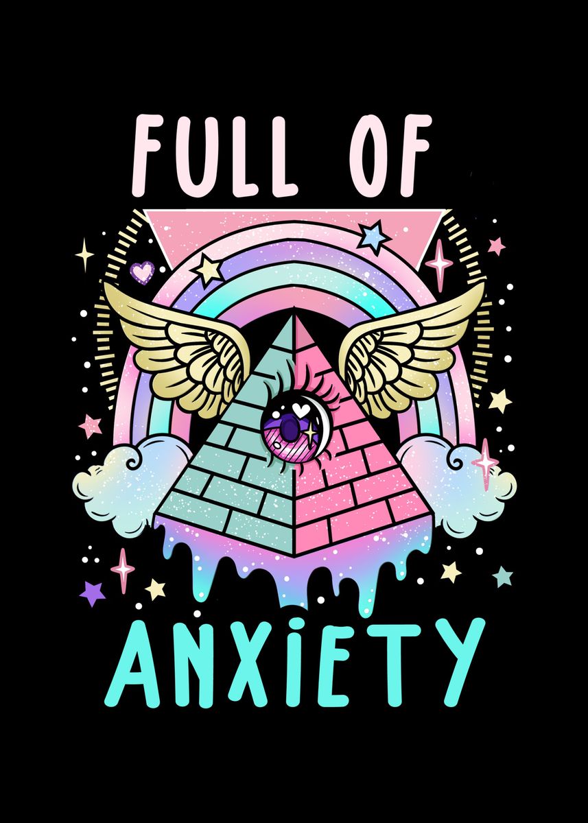 'Full of Anxiety Goth' Poster by biNutz | Displate