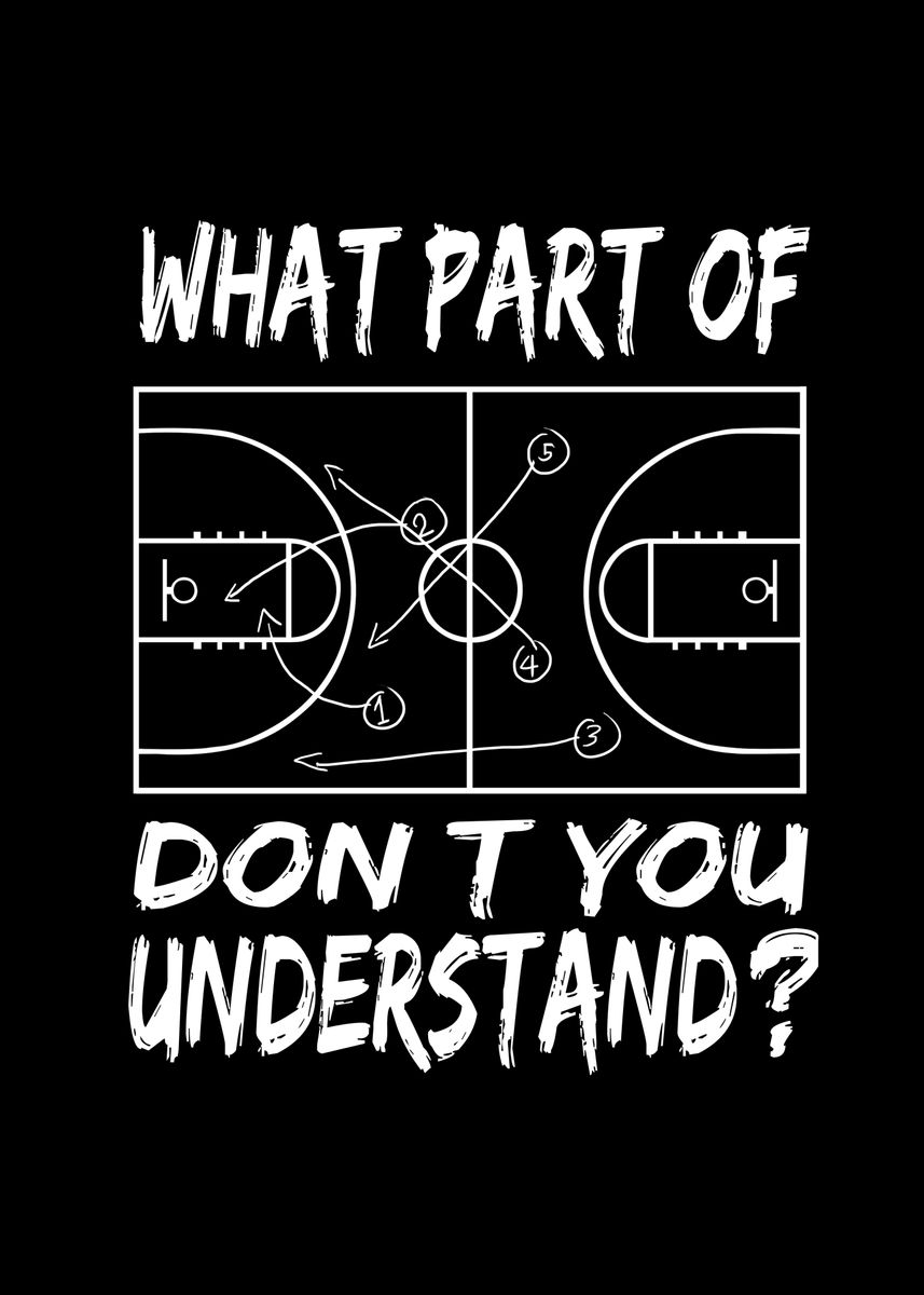 'Basketball Court' Poster, picture, metal print, paint by Hexor | Displate