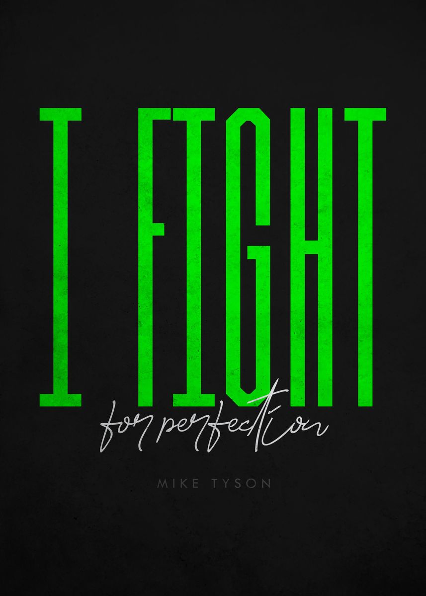 'I FIGHT' Poster by MoveUp | Displate