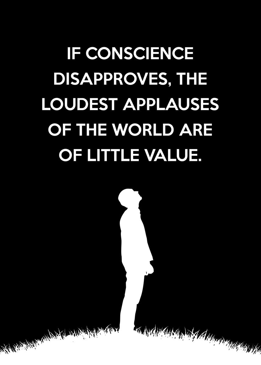 'Conscience' Poster, picture, metal print, paint by ABConcepts | Displate