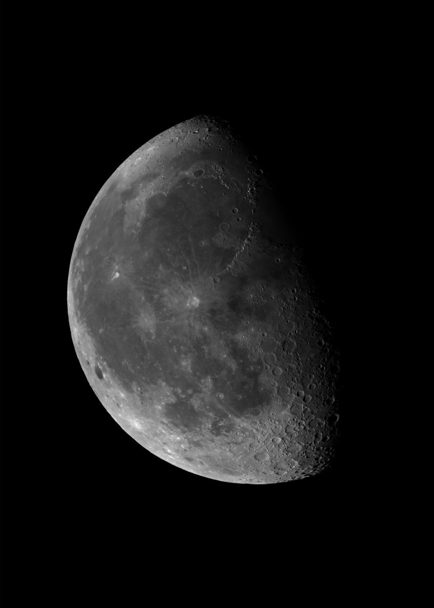 'Large Half Moon' Poster, picture, metal print, paint by Neven Krčmarek ...