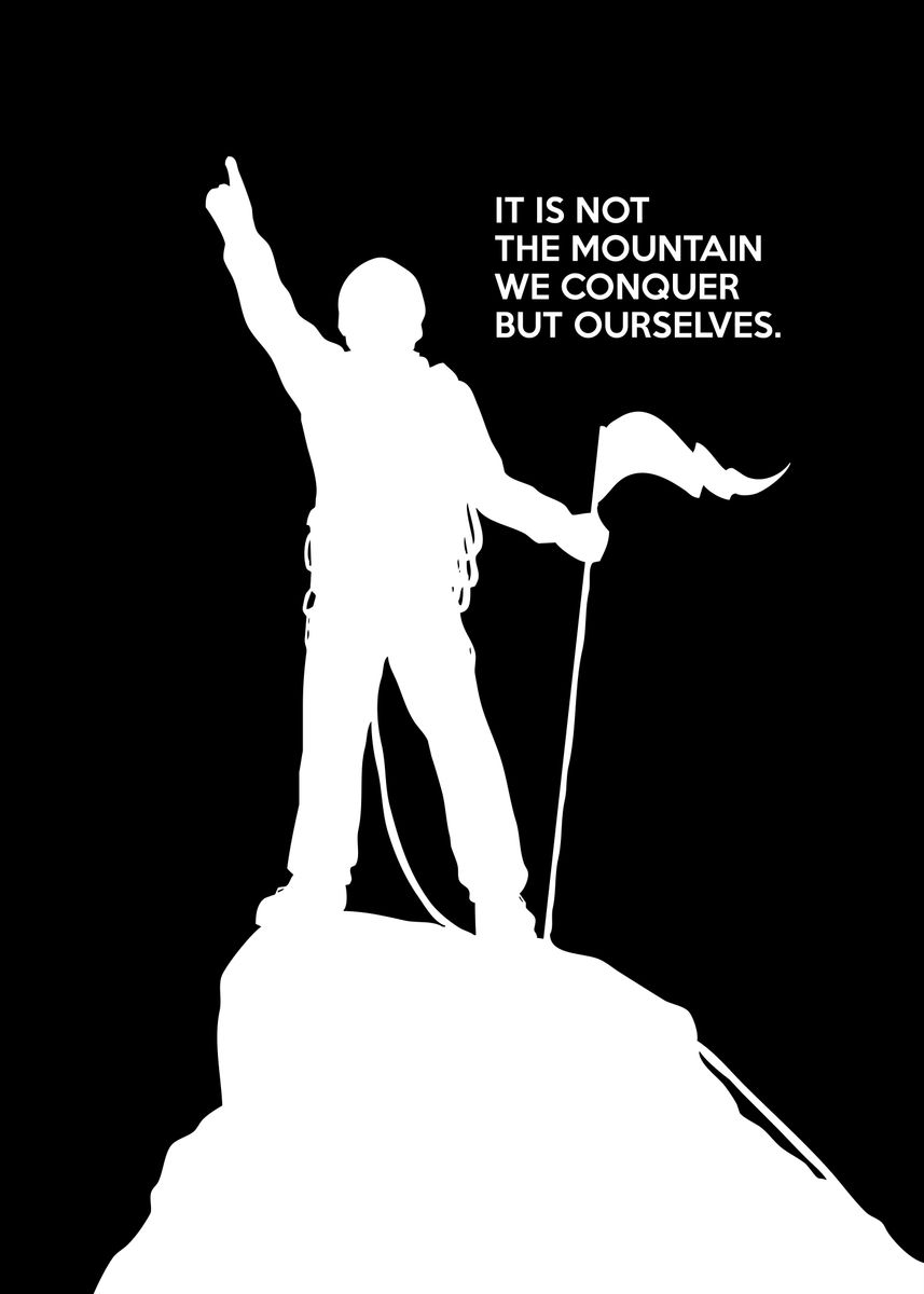 'Conquer Yourself EH' Poster, picture, metal print, paint by ABConcepts ...