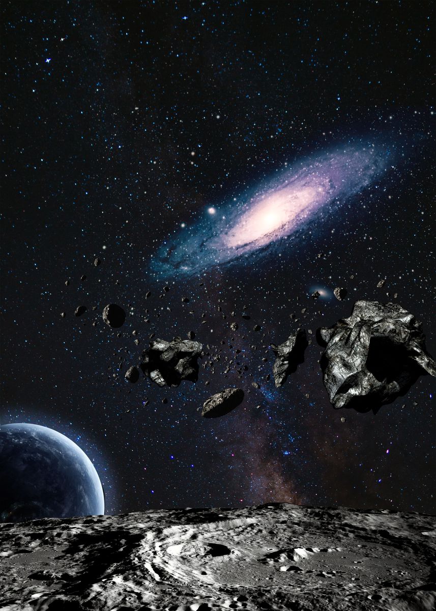 'Realistic Space' Poster, picture, metal print, paint by Shaheen Khan ...