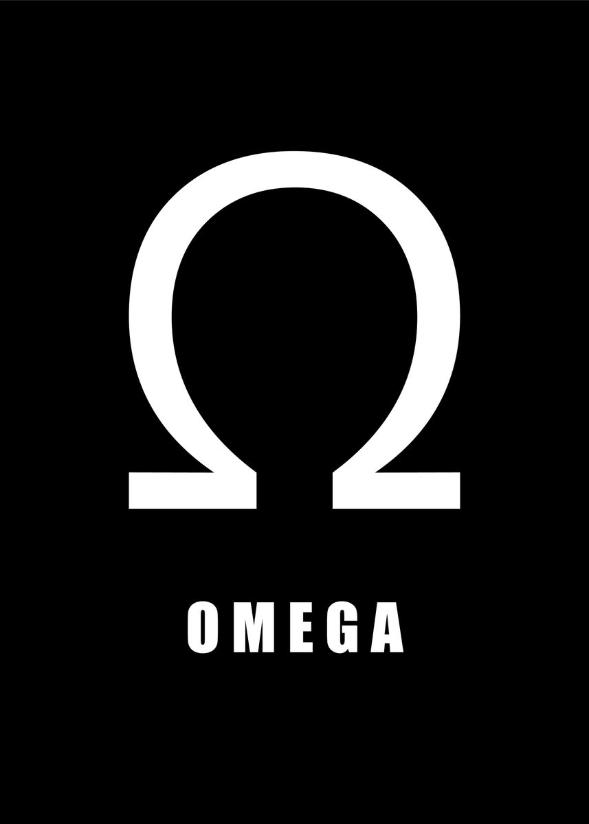 'Omega White' Poster by Ignite Colour | Displate
