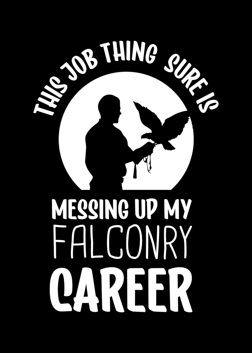 'Falconer Falcon' Poster, picture, metal print, paint by Sebastian ...