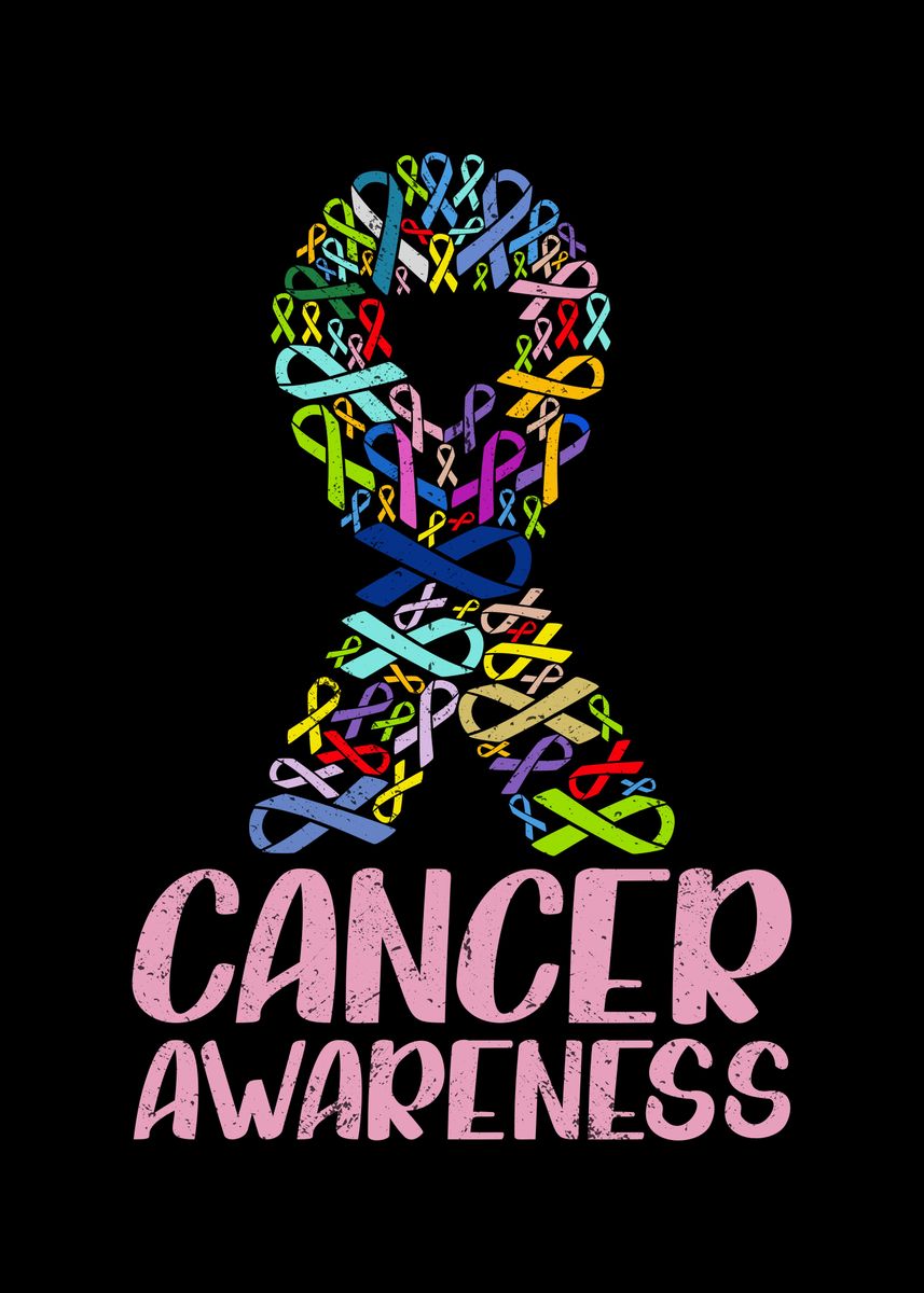 'Cancer Awareness Month' Poster by Lukes Pixel Studio | Displate