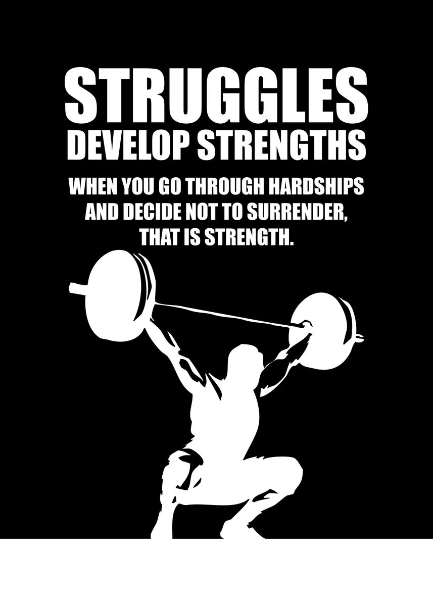 'Struggles and Strength AZ' Poster, picture, metal print, paint by ...