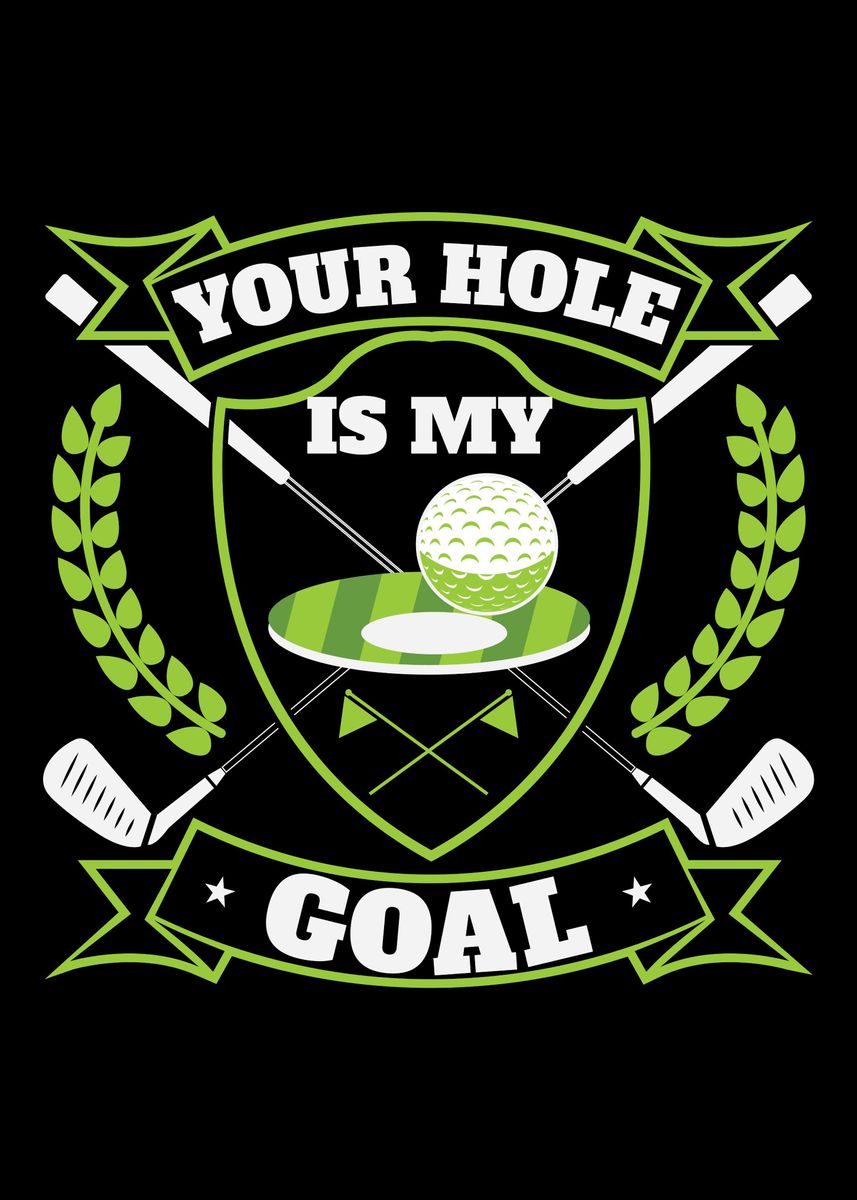 'Golf Golfer Golfing' Poster, picture, metal print, paint by ...