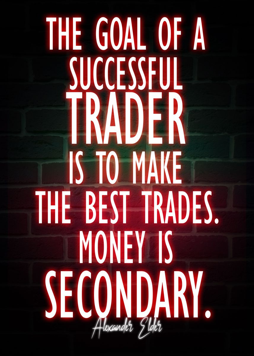 'The Goal Of Trader' Poster, picture, metal print, paint by Remang ...