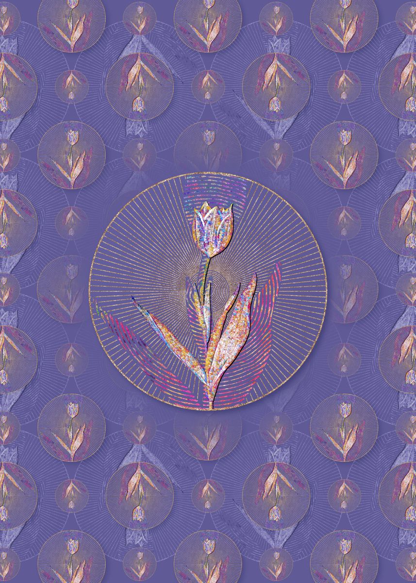 'Tulip Pattern' Poster, picture, metal print, paint by Holy Rock Design ...