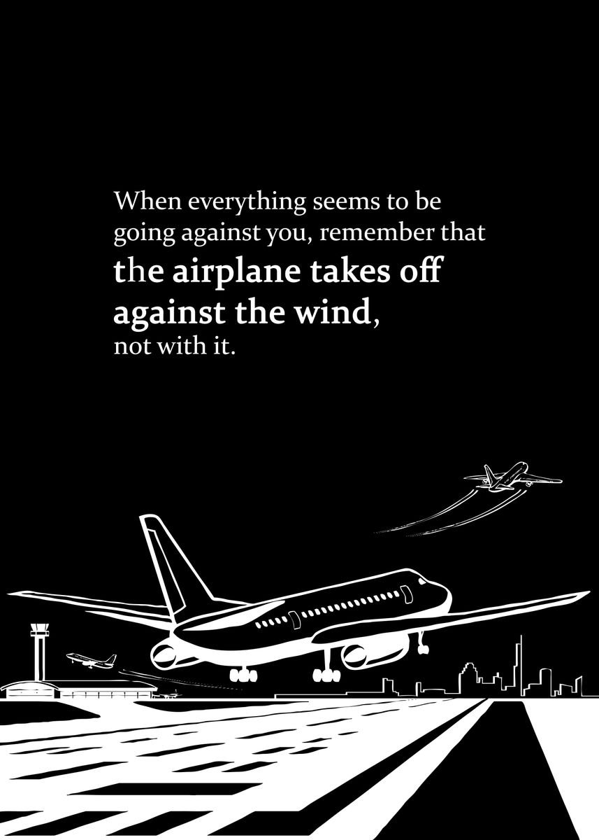 'Airplane Take Off HF' Poster by ABConcepts | Displate
