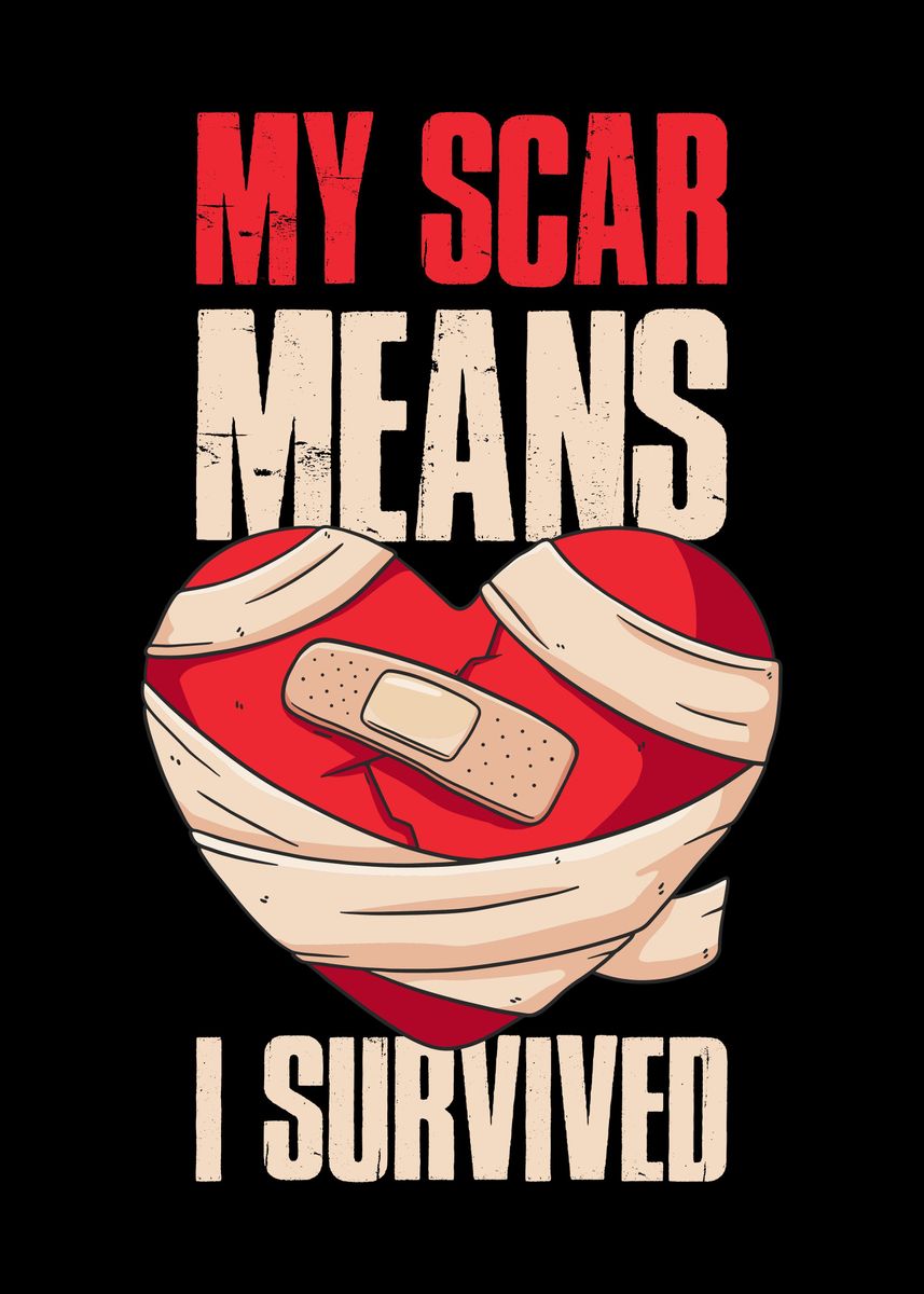 'My Scar' Poster by CatRobot | Displate
