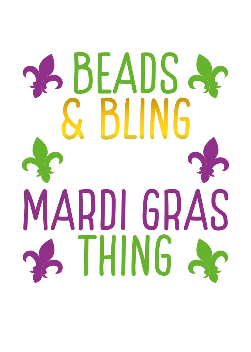 'Beads and bling' Poster, picture, metal print, paint by BeMi | Displate