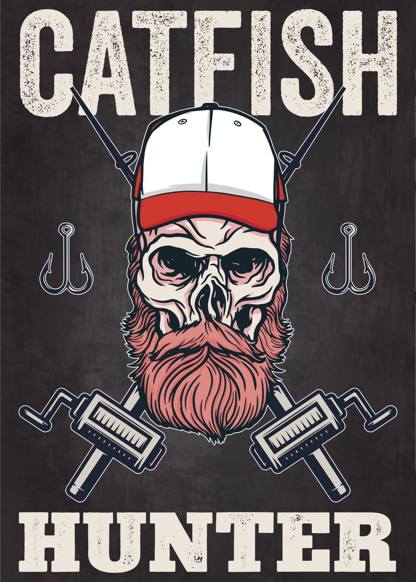 'Catfish Hunter' Poster, picture, metal print, paint by StonerPlates ...