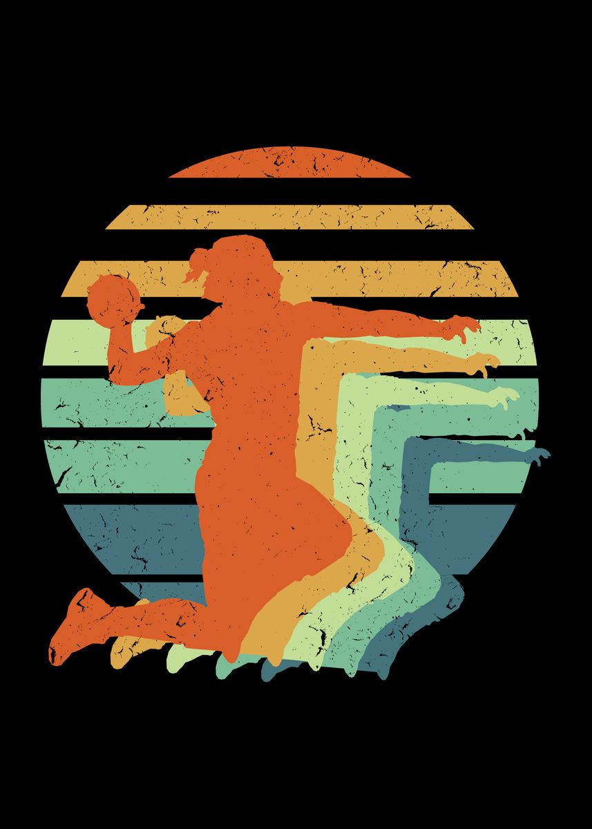 'Handball Retro Vintage' Poster by ArtLikeWow | Displate