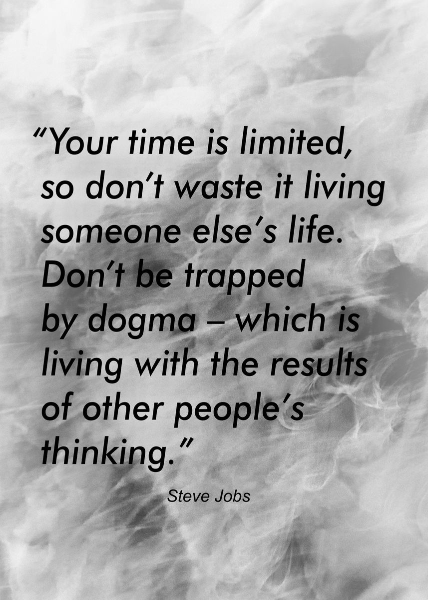 'motivational steve jobs' Poster, picture, metal print, paint by Masmus ...