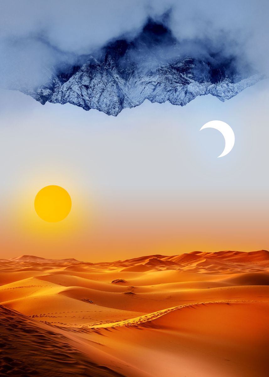 'Fire N Ice' Poster, picture, metal print, paint by INSPIRE COLLECTION ...