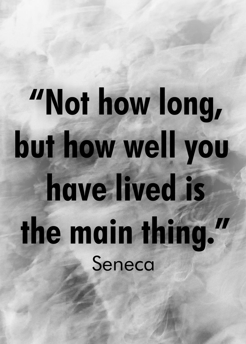 'motivational quotes seneca' Poster, picture, metal print, paint by ...